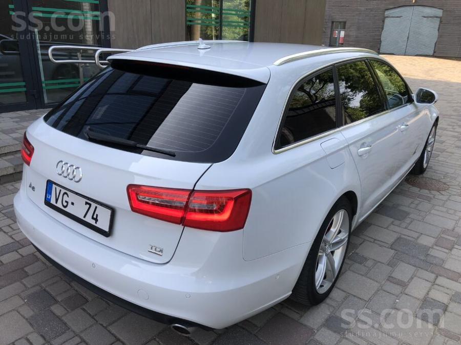 White Audi A6 2013 in Dobele, with an engine capacity of 3.00 L and mileage of 355 thousand km for 10250 €, photo 6 on AUTOMOTO.COM.LV