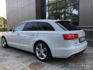 White Audi A6 2013 in Dobele, with an engine capacity of 3.00 L and mileage of 355 thousand km for 10250 €, photo 7 on AUTOMOTO.COM.LV