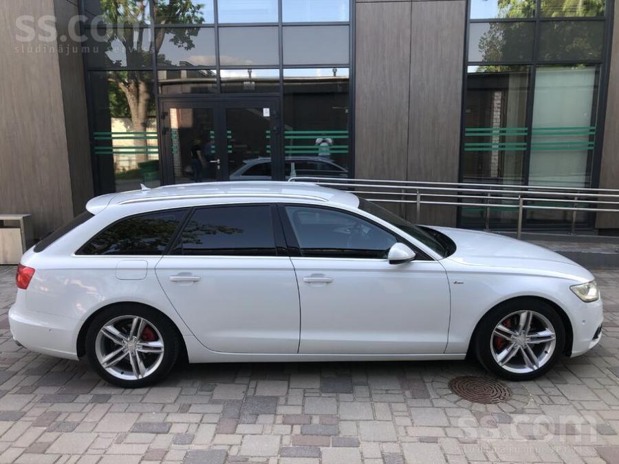White Audi A6 2013 in Dobele, with an engine capacity of 3.00 L and mileage of 355 thousand km for 10250 €, photo 9 on AUTOMOTO.COM.LV