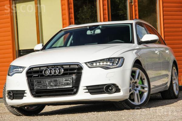 White Audi A6 2013 in Tukums, with an engine capacity of 3.00 L and mileage of 24 thousand km for 13990 €, photo 2 on AUTOMOTO.COM.LV