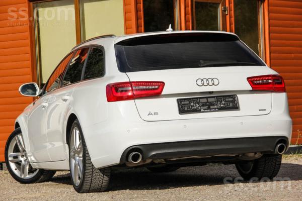 White Audi A6 2013 in Tukums, with an engine capacity of 3.00 L and mileage of 24 thousand km for 13990 €, photo 4 on AUTOMOTO.COM.LV