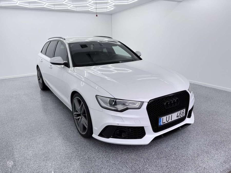 White Audi A6 2013 in Druskininkai, with an engine capacity of 2.97 L and mileage of 305 thousand km for 11000 €, photo 1 on AUTOMOTO.COM.LV