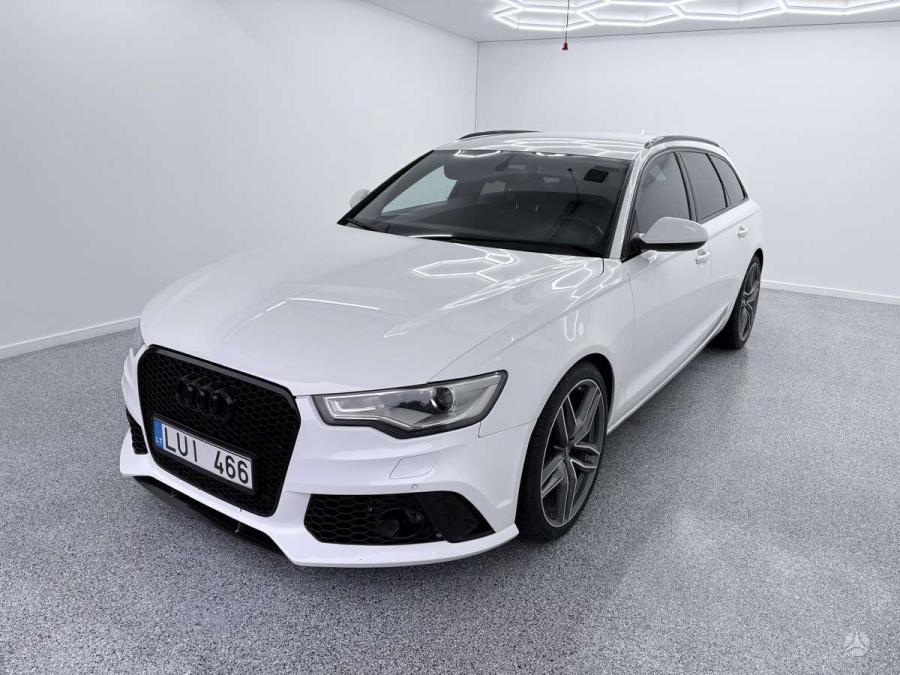 White Audi A6 2013 in Druskininkai, with an engine capacity of 2.97 L and mileage of 305 thousand km for 11000 €, photo 3 on AUTOMOTO.COM.LV