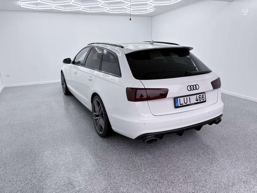 White Audi A6 2013 in Druskininkai, with an engine capacity of 2.97 L and mileage of 305 thousand km for 11000 €, photo 4 on AUTOMOTO.COM.LV