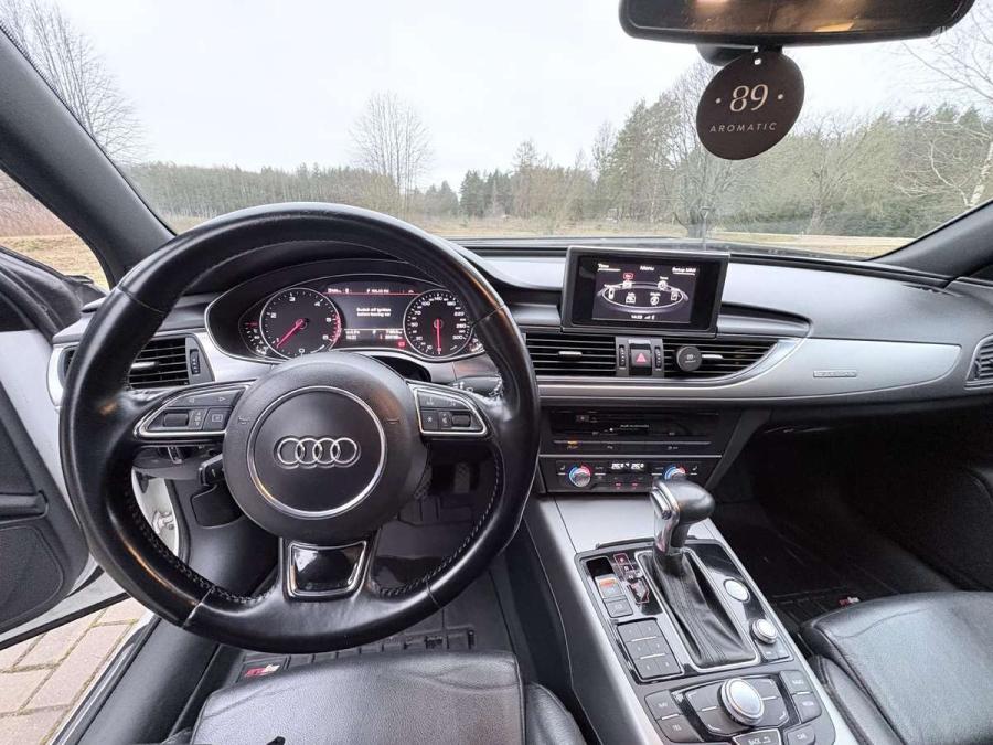 White Audi A6 2013 in Druskininkai, with an engine capacity of 2.97 L and mileage of 305 thousand km for 11000 €, photo 7 on AUTOMOTO.COM.LV