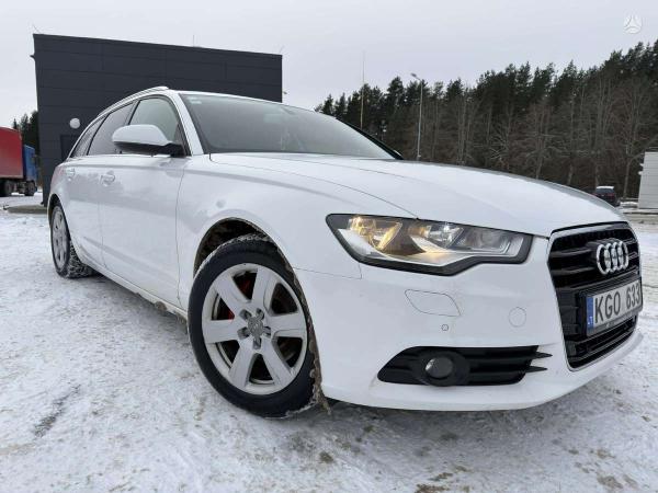 White Audi A6 2013 in Anyksciai, with an engine capacity of 2.00 L and mileage of 433 thousand km for 7500 €, photo 1 on AUTOMOTO.COM.LV