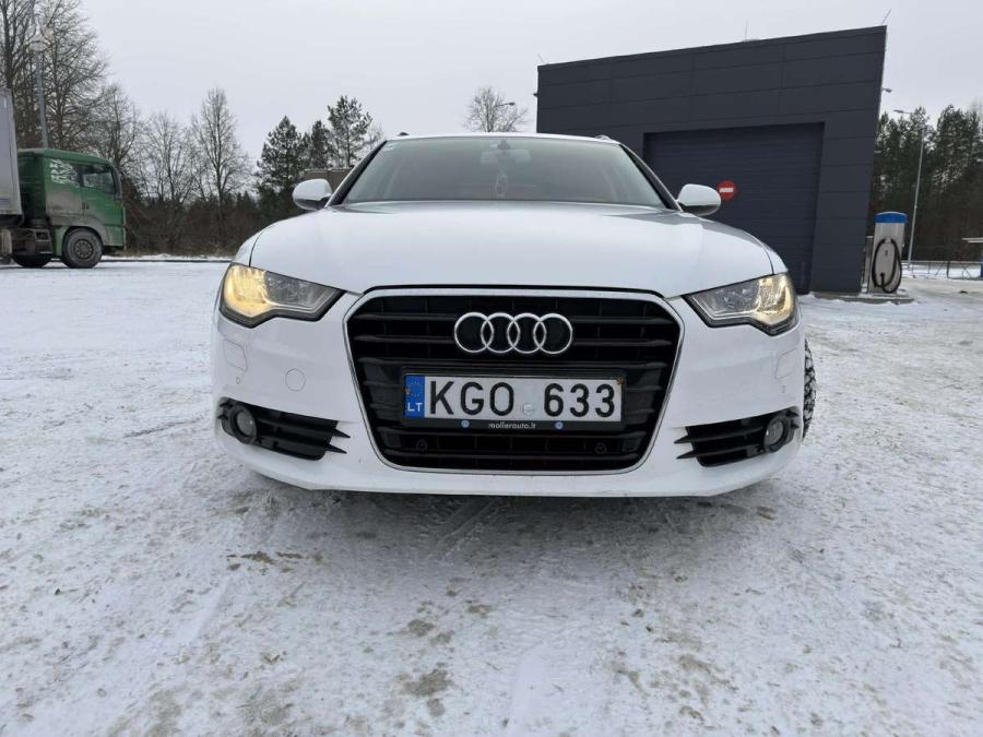 White Audi A6 2013 in Anyksciai, with an engine capacity of 2.00 L and mileage of 433 thousand km for 7500 €, photo 3 on AUTOMOTO.COM.LV