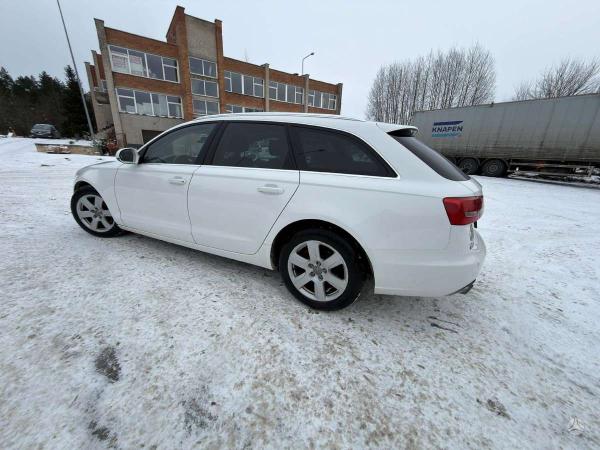 White Audi A6 2013 in Anyksciai, with an engine capacity of 2.00 L and mileage of 433 thousand km for 7500 €, photo 4 on AUTOMOTO.COM.LV