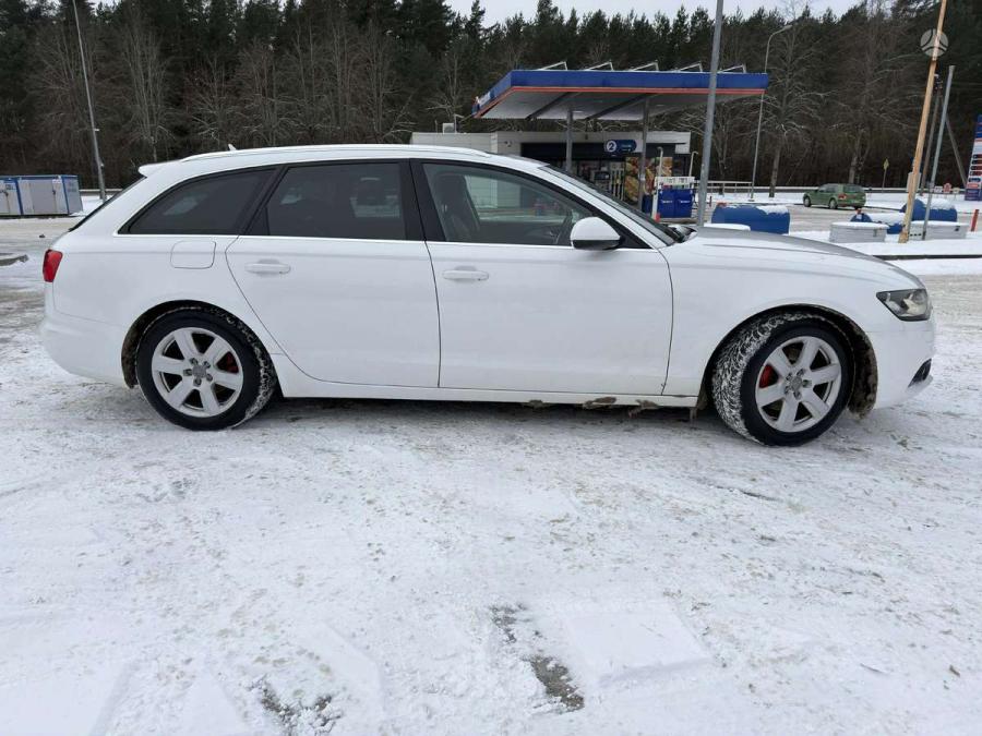 White Audi A6 2013 in Anyksciai, with an engine capacity of 2.00 L and mileage of 433 thousand km for 7500 €, photo 5 on AUTOMOTO.COM.LV