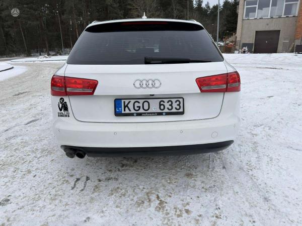 White Audi A6 2013 in Anyksciai, with an engine capacity of 2.00 L and mileage of 433 thousand km for 7500 €, photo 6 on AUTOMOTO.COM.LV