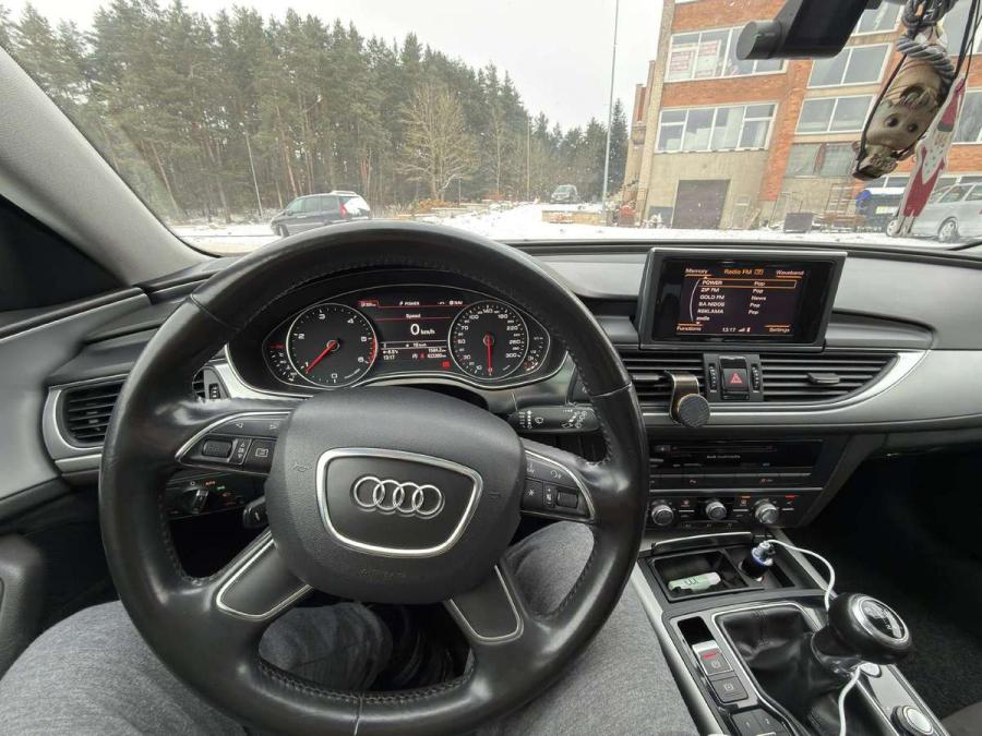 White Audi A6 2013 in Anyksciai, with an engine capacity of 2.00 L and mileage of 433 thousand km for 7500 €, photo 8 on AUTOMOTO.COM.LV