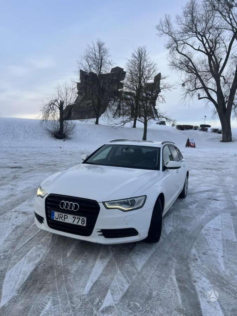 White Audi A6 2013 in Kaunas, with an engine capacity of 2.97 L and mileage of 356 thousand km for 9300 €, photo 1 on AUTOMOTO.COM.LV