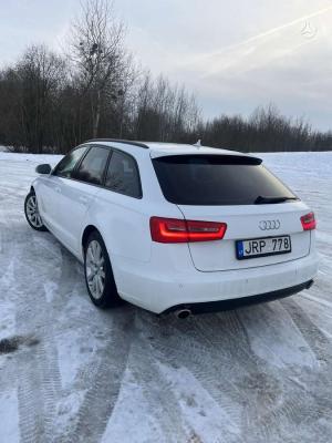 White Audi A6 2013 in Kaunas, with an engine capacity of 2.97 L and mileage of 356 thousand km for 9300 €, photo 4 on AUTOMOTO.COM.LV
