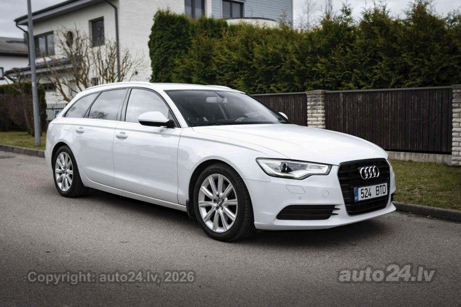 White Audi A6 2013 in Tallinn, with an engine capacity of 2.00 L and mileage of 253 thousand km for 8990 €, photo 1 on AUTOMOTO.COM.LV