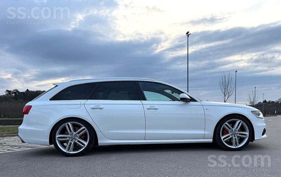 White Audi A6 2013 in Riga, with an engine capacity of 3.00 L and mileage of 165 thousand km for 17500 €, photo 1 on AUTOMOTO.COM.LV