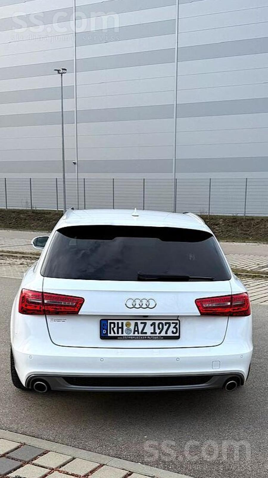 White Audi A6 2013 in Riga, with an engine capacity of 3.00 L and mileage of 165 thousand km for 17500 €, photo 8 on AUTOMOTO.COM.LV