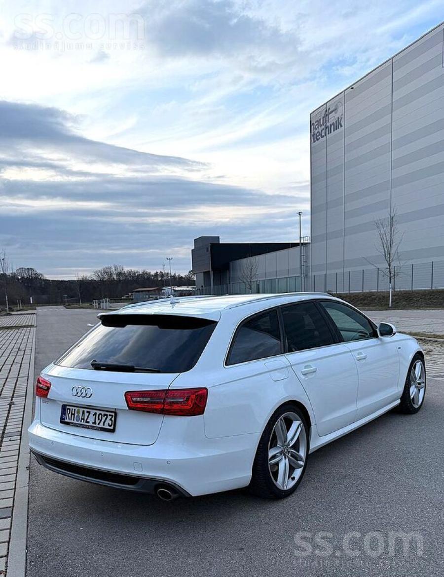 White Audi A6 2013 in Riga, with an engine capacity of 3.00 L and mileage of 165 thousand km for 17500 €, photo 9 on AUTOMOTO.COM.LV