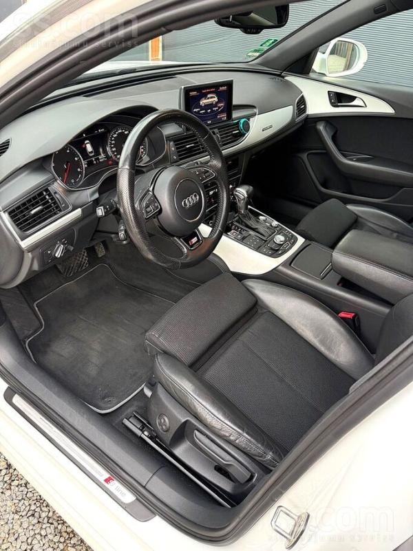 White Audi A6 2013 in Riga, with an engine capacity of 3.00 L and mileage of 165 thousand km for 17500 €, photo 9 on AUTOMOTO.COM.LV