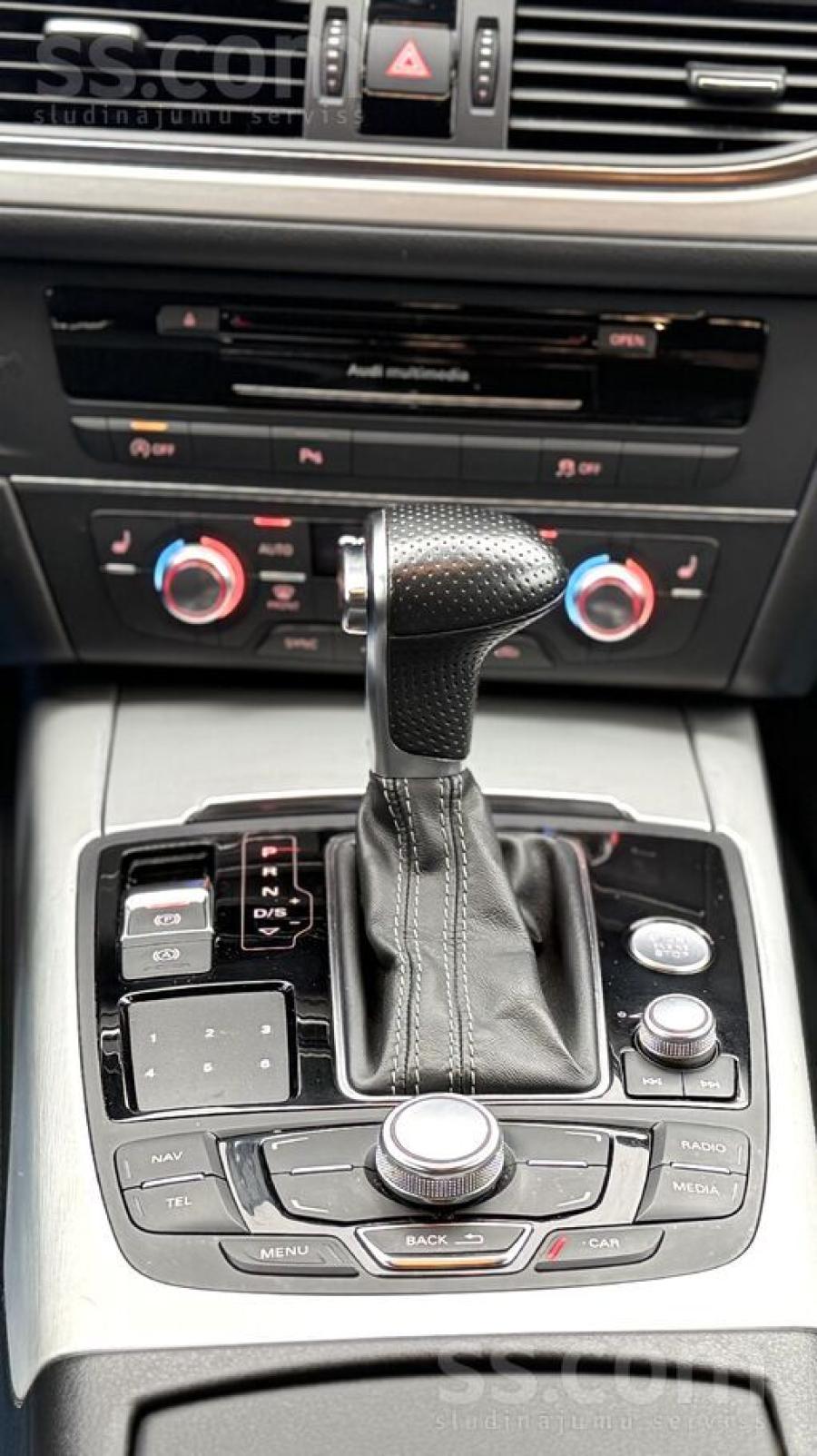 White Audi A6 2013 in Riga, with an engine capacity of 3.00 L and mileage of 165 thousand km for 17500 €, photo 14 on AUTOMOTO.COM.LV