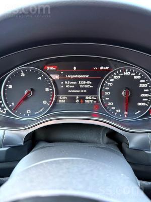 White Audi A6 2013 in Riga, with an engine capacity of 3.00 L and mileage of 165 thousand km for 17500 €, photo 16 on AUTOMOTO.COM.LV