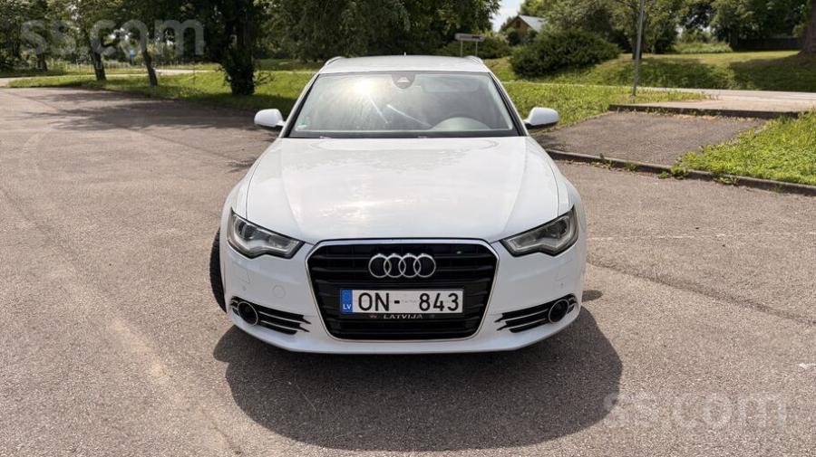 White Audi A6 2013 in Riga, with an engine capacity of 3.00 L and mileage of 444 thousand km for 8750 €, photo 3 on AUTOMOTO.COM.LV