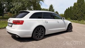 White Audi A6 2013 in Riga, with an engine capacity of 3.00 L and mileage of 444 thousand km for 8750 €, photo 6 on AUTOMOTO.COM.LV