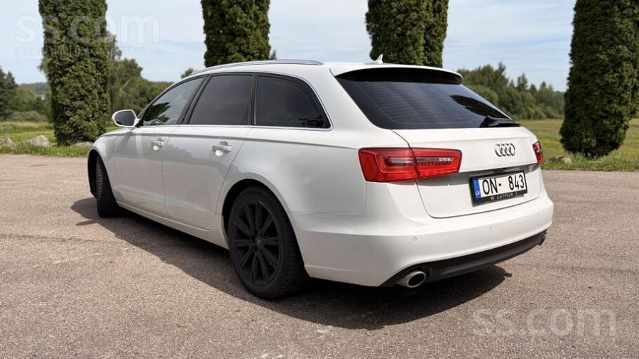 White Audi A6 2013 in Riga, with an engine capacity of 3.00 L and mileage of 444 thousand km for 8750 €, photo 7 on AUTOMOTO.COM.LV