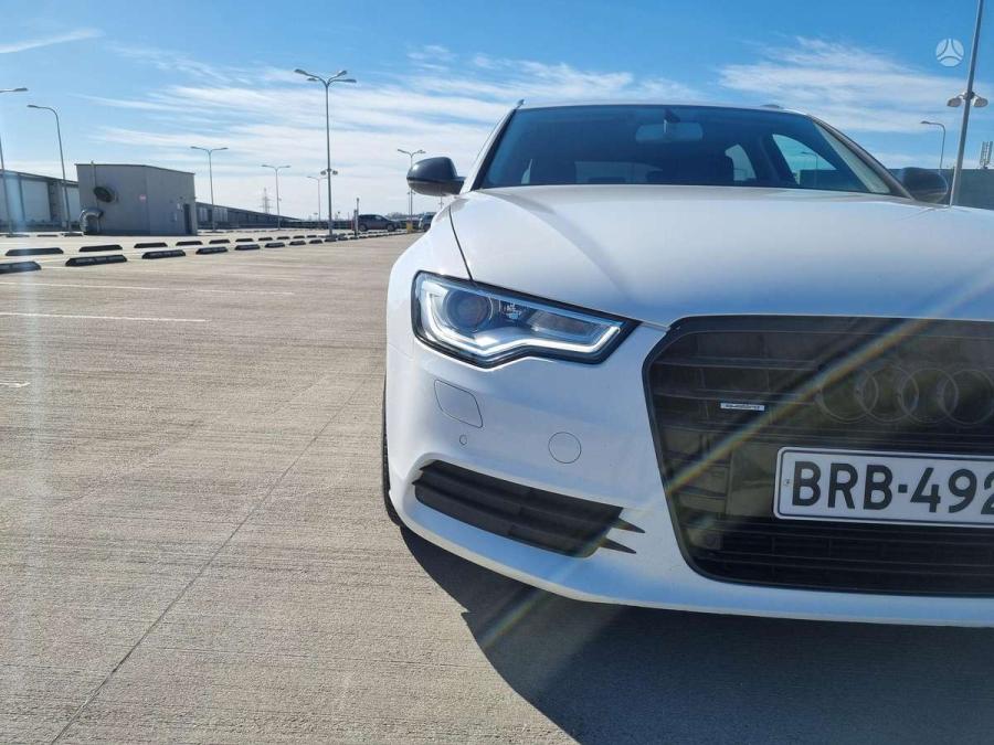 White Audi A6 2013 in Kaunas, with an engine capacity of 2.97 L and mileage of 281 thousand km for 8900 €, photo 1 on AUTOMOTO.COM.LV