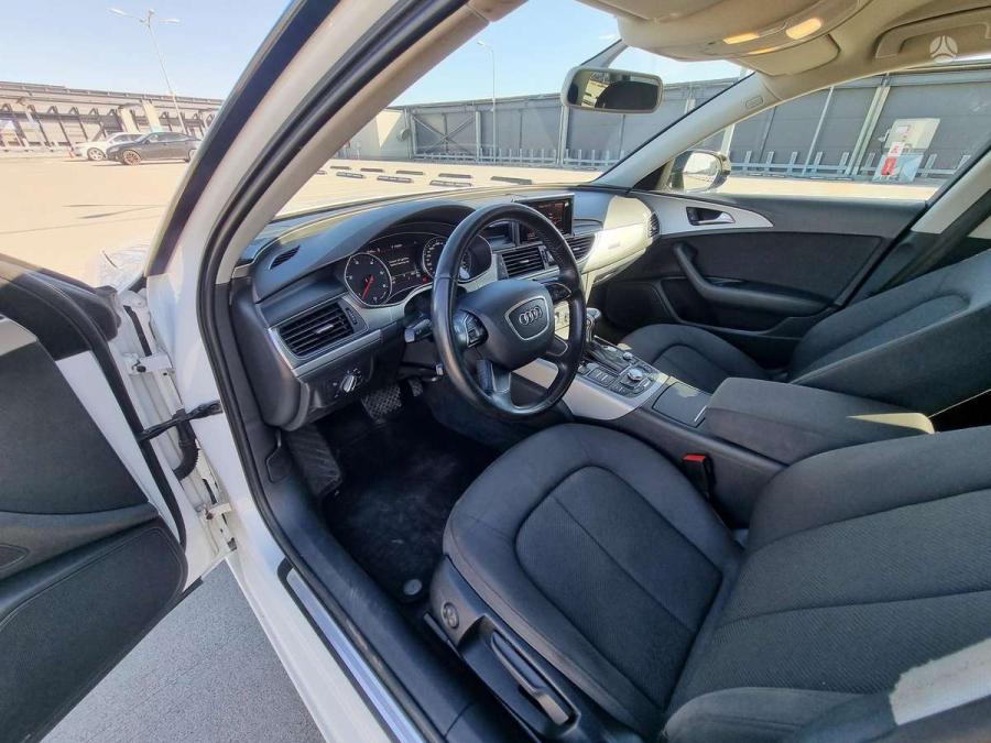 White Audi A6 2013 in Kaunas, with an engine capacity of 2.97 L and mileage of 281 thousand km for 8900 €, photo 10 on AUTOMOTO.COM.LV