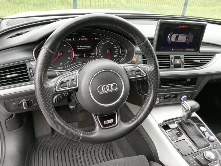 White Audi A6 2013 in Saldus, with an engine capacity of 3.00 L and mileage of 235 thousand km for 11500 €, photo 14 on AUTOMOTO.COM.LV