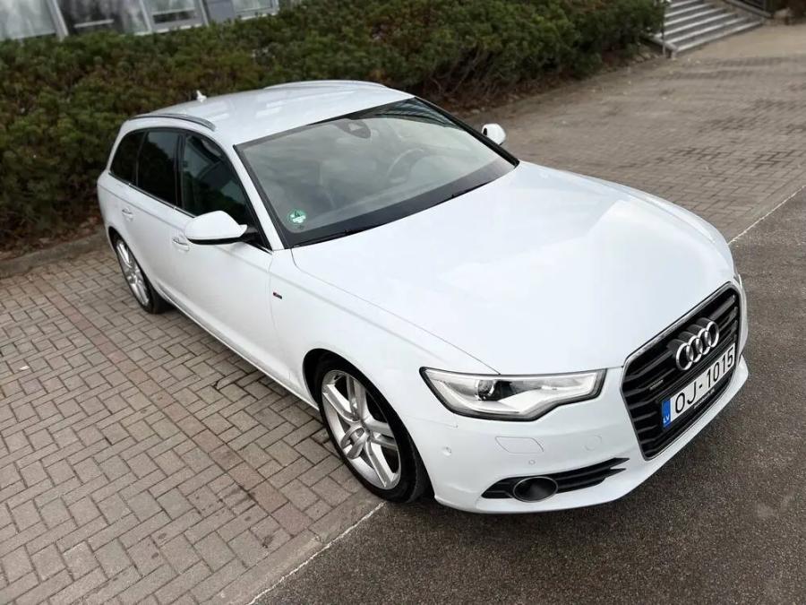 White Audi A6 2013 in Riga, with an engine capacity of 3.00 L and mileage of 249 thousand km for 11950 €, photo 6 on AUTOMOTO.COM.LV