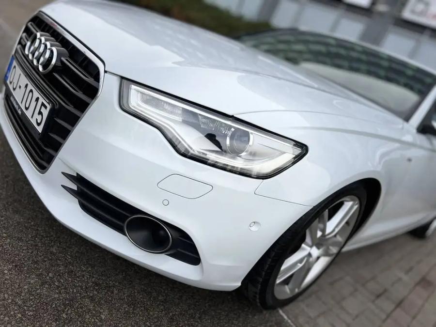 White Audi A6 2013 in Riga, with an engine capacity of 3.00 L and mileage of 249 thousand km for 11950 €, photo 8 on AUTOMOTO.COM.LV