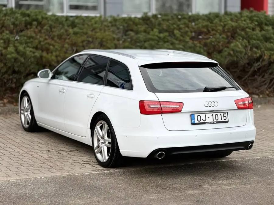 White Audi A6 2013 in Riga, with an engine capacity of 3.00 L and mileage of 249 thousand km for 11950 €, photo 9 on AUTOMOTO.COM.LV