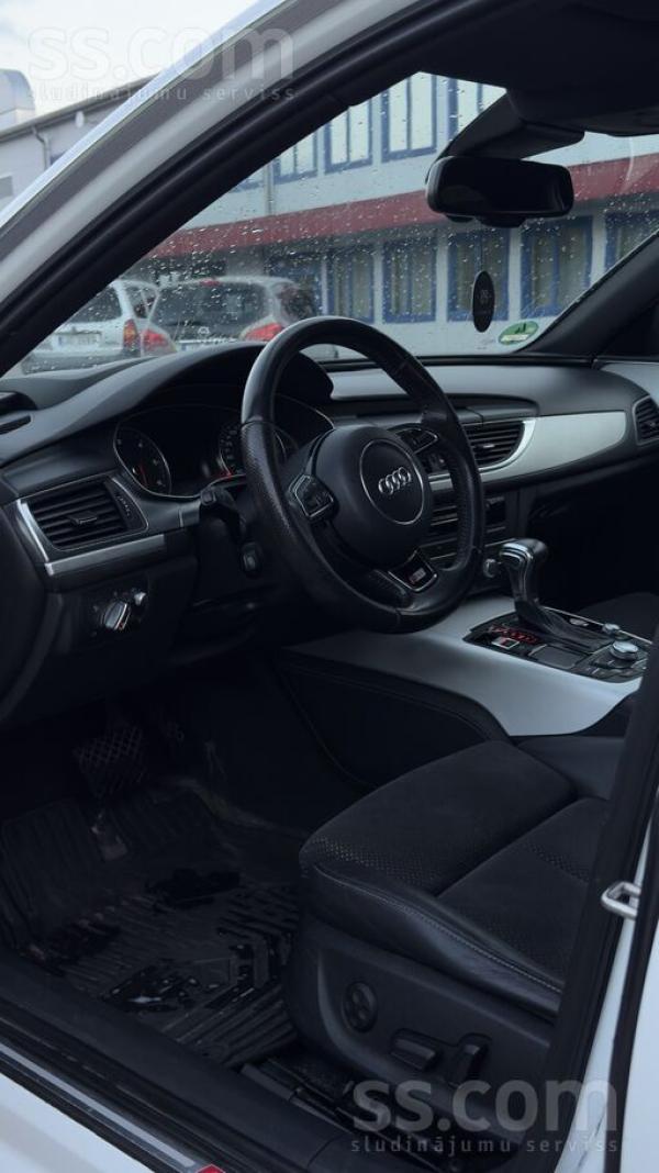 White Audi A6 2013 in Rezekne, with an engine capacity of 3.00 L and mileage of 283 thousand km for 8500 €, photo 5 on AUTOMOTO.COM.LV