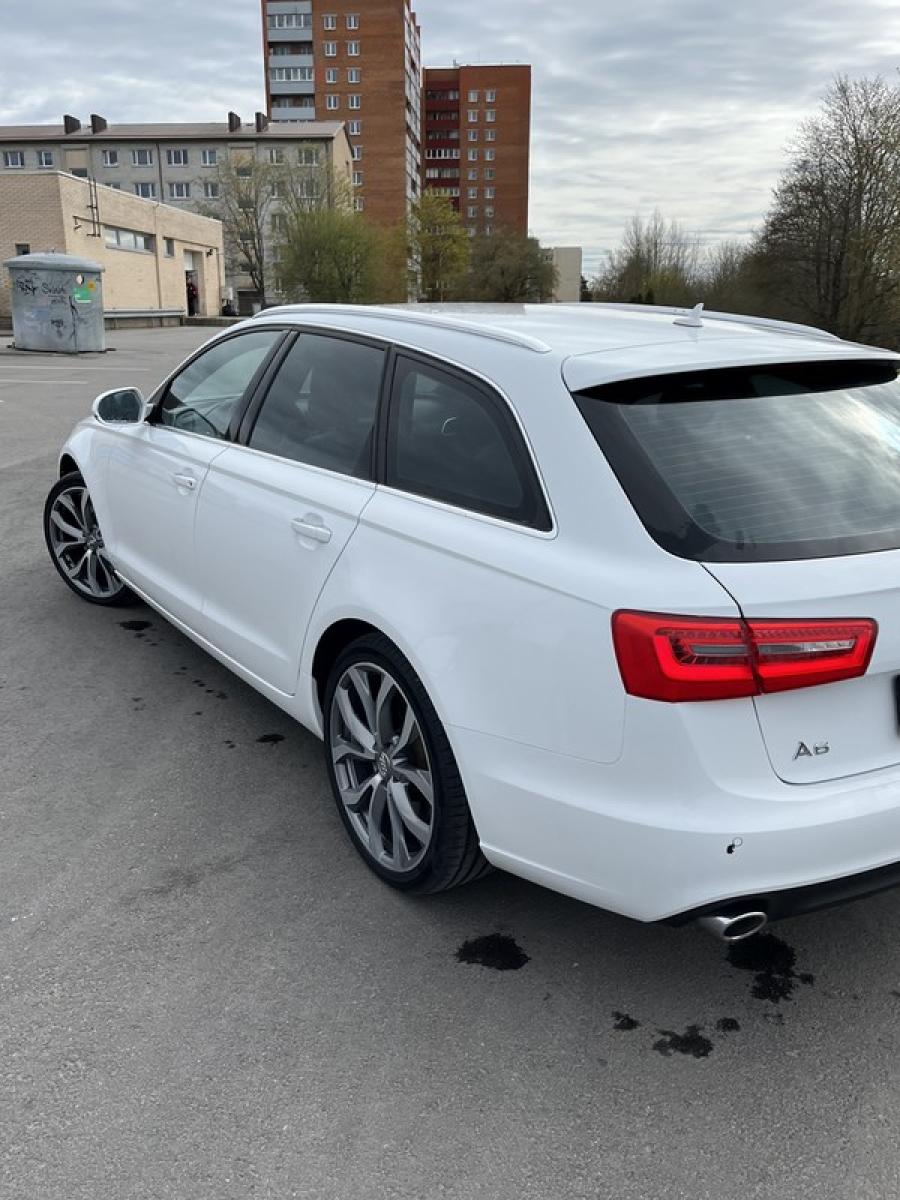 White Audi A6 2013 in Maardu, with an engine capacity of 3.00 L and mileage of 217 thousand km for 13700 €, photo 21 on AUTOMOTO.COM.LV