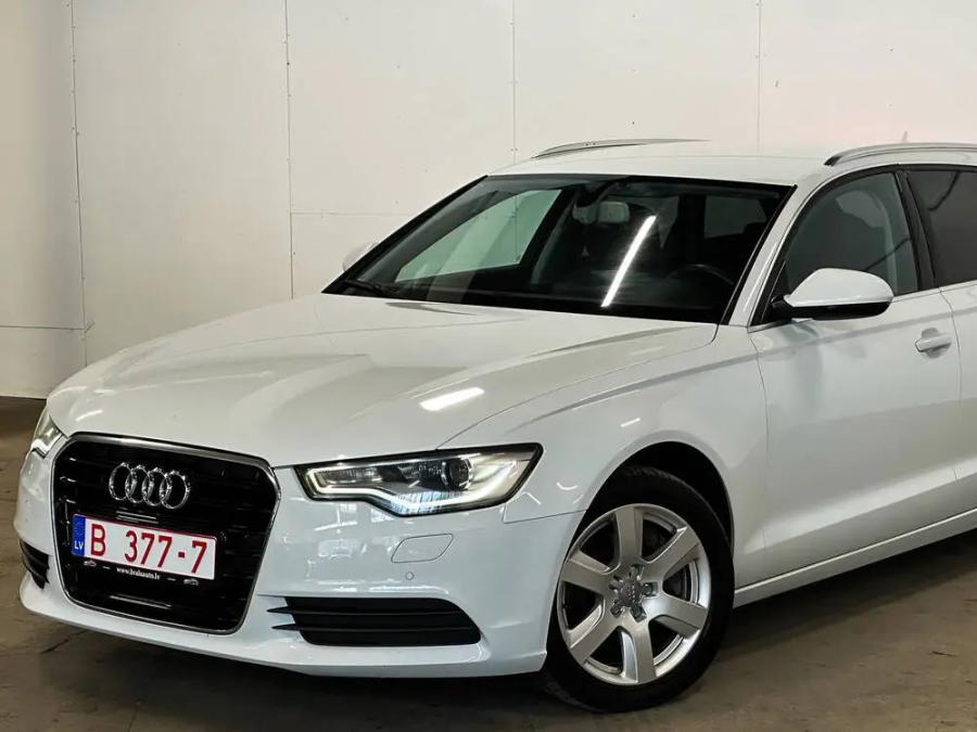 White Audi A6 2013 in Jurmala, with an engine capacity of 3.00 L and mileage of 250 thousand km for 8950 €, photo 4 on AUTOMOTO.COM.LV