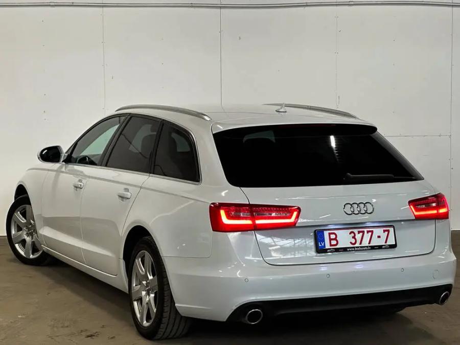White Audi A6 2013 in Jurmala, with an engine capacity of 3.00 L and mileage of 250 thousand km for 8950 €, photo 12 on AUTOMOTO.COM.LV