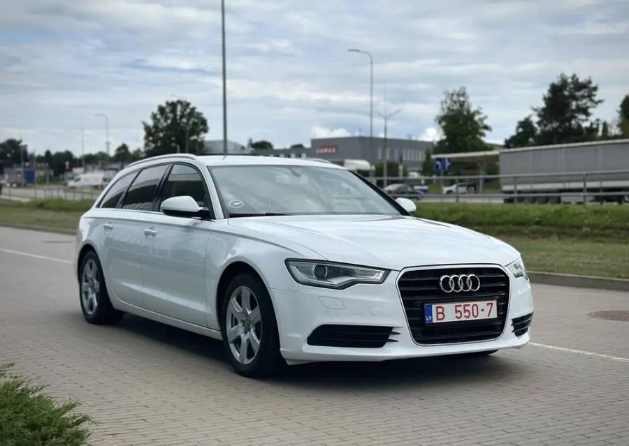 White Audi A6 2013 in Rezekne, with an engine capacity of 3.00 L and mileage of 239 thousand km for 8990 €, photo 4 on AUTOMOTO.COM.LV