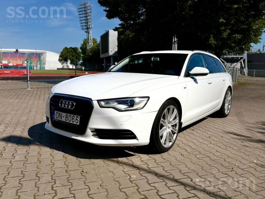 White Audi A6 2013 in Riga, with an engine capacity of 2.00 L and mileage of 354 thousand km for 7150 €, photo 1 on AUTOMOTO.COM.LV