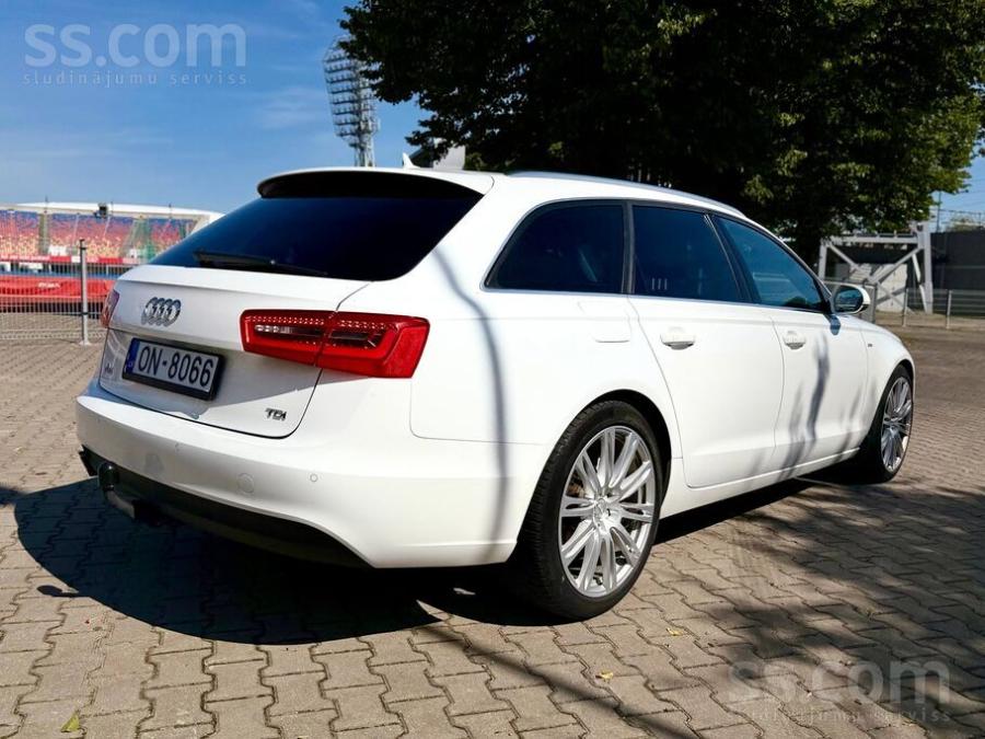 White Audi A6 2013 in Riga, with an engine capacity of 2.00 L and mileage of 354 thousand km for 7150 €, photo 5 on AUTOMOTO.COM.LV