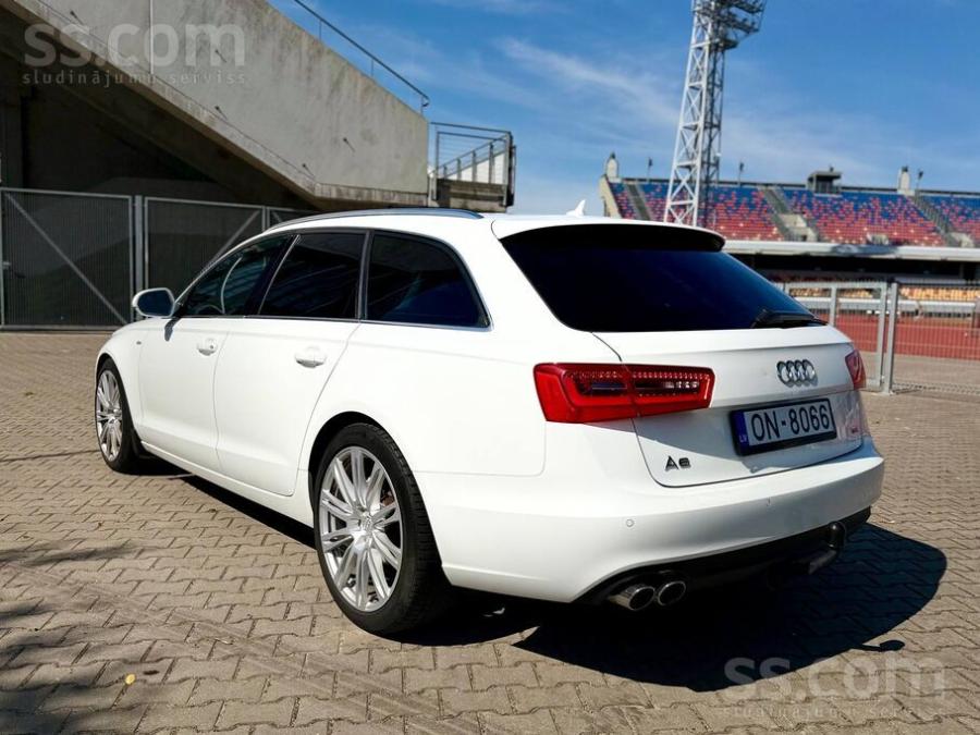 White Audi A6 2013 in Riga, with an engine capacity of 2.00 L and mileage of 354 thousand km for 7150 €, photo 6 on AUTOMOTO.COM.LV
