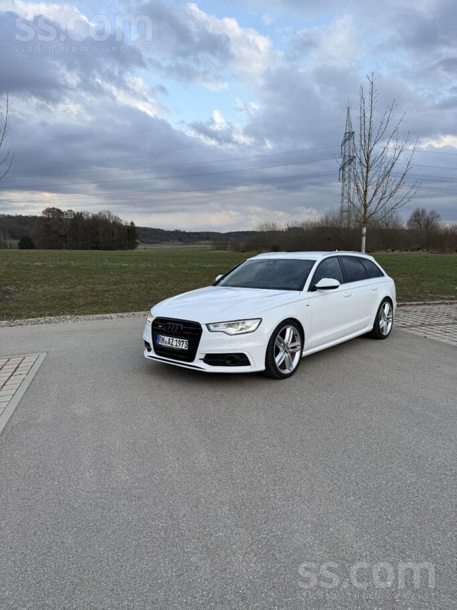 White Audi A6 2013 in Liepaja, with an engine capacity of 3.00 L and mileage of 167 thousand km for 15800 €, photo 1 on AUTOMOTO.COM.LV