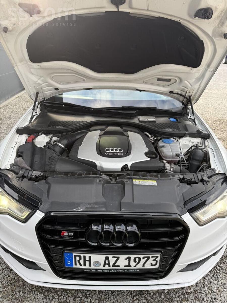 White Audi A6 2013 in Liepaja, with an engine capacity of 3.00 L and mileage of 167 thousand km for 15800 €, photo 11 on AUTOMOTO.COM.LV
