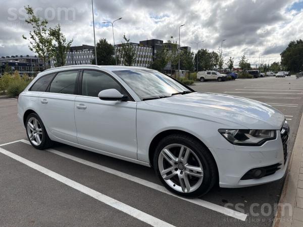White Audi A6 2013 in Riga, with an engine capacity of 3.00 L and mileage of 438 thousand km for 6900 €, photo 4 on AUTOMOTO.COM.LV