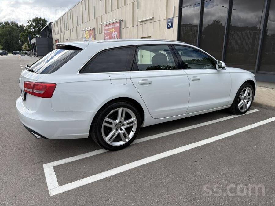 White Audi A6 2013 in Riga, with an engine capacity of 3.00 L and mileage of 438 thousand km for 6900 €, photo 5 on AUTOMOTO.COM.LV