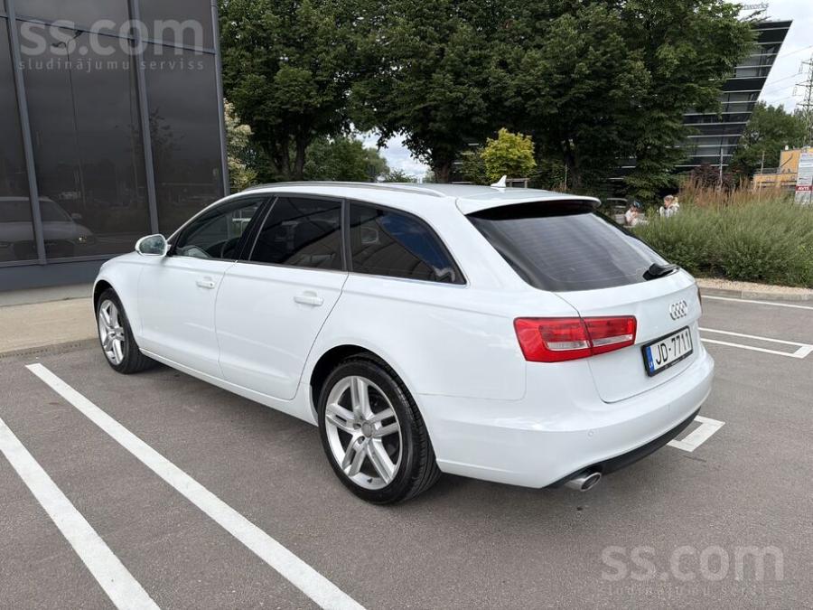White Audi A6 2013 in Riga, with an engine capacity of 3.00 L and mileage of 438 thousand km for 6900 €, photo 7 on AUTOMOTO.COM.LV