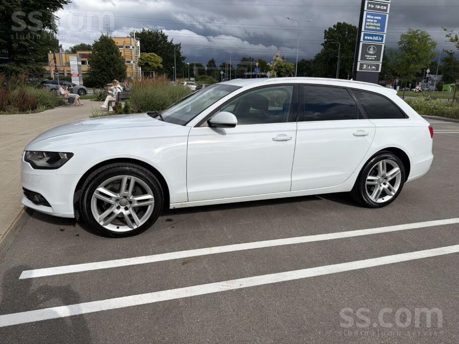 White Audi A6 2013 in Riga, with an engine capacity of 3.00 L and mileage of 438 thousand km for 6900 €, photo 8 on AUTOMOTO.COM.LV