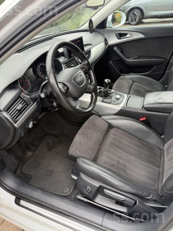 White Audi A6 2013 in Riga, with an engine capacity of 3.00 L and mileage of 438 thousand km for 6900 €, photo 9 on AUTOMOTO.COM.LV