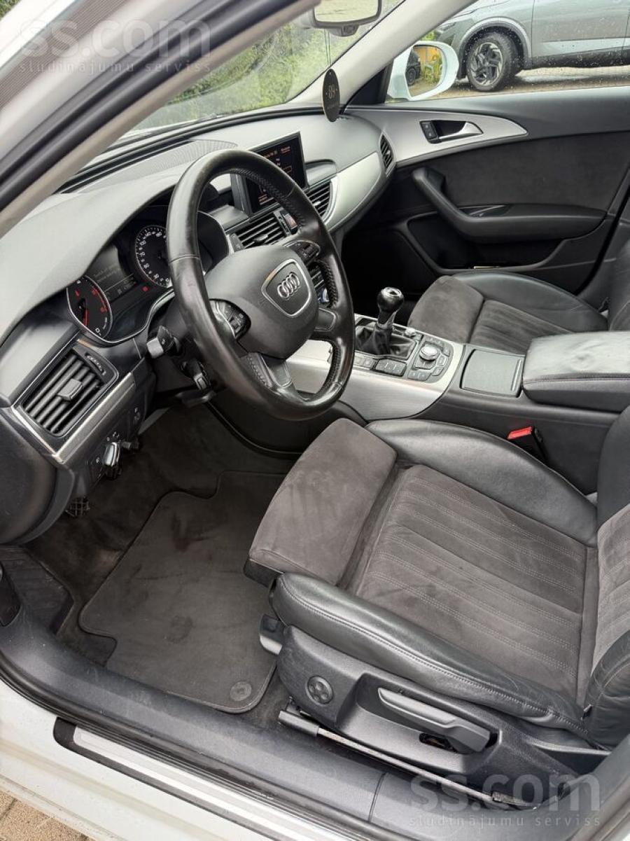 White Audi A6 2013 in Riga, with an engine capacity of 3.00 L and mileage of 438 thousand km for 6900 €, photo 9 on AUTOMOTO.COM.LV