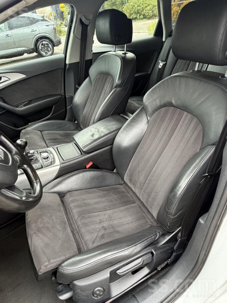 White Audi A6 2013 in Riga, with an engine capacity of 3.00 L and mileage of 438 thousand km for 6900 €, photo 10 on AUTOMOTO.COM.LV